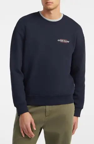 Guess Organic Cotton Blend Graphic Sweatshirt