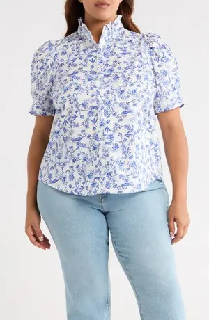SUGARLIPS Floral Print Cotton Top