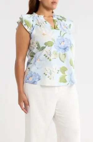 SUGARLIPS Sloane Floral Ruffle Top