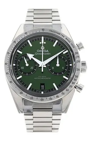 WATCHFINDER & CO. Omega Speedmaster '57 Bracelet Watch - Green