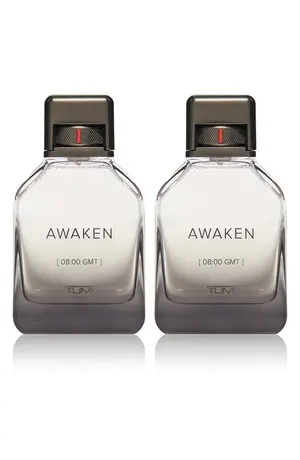 Tumi Awaken 8:00 Gmt Eau De Parfum Duo $270 Value - No Color