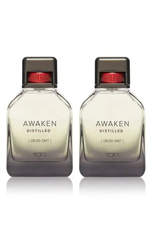 Tumi Awaken Distilled 8:00 Gmt Eau De Parfum Duo $330 Value - No Color