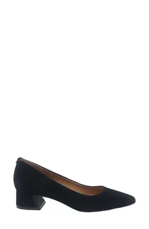 Gentle Souls Gardena Pointed Toe Pump - Black Suede