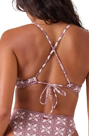Roxy Batik Bloom Athletic Bikini Top