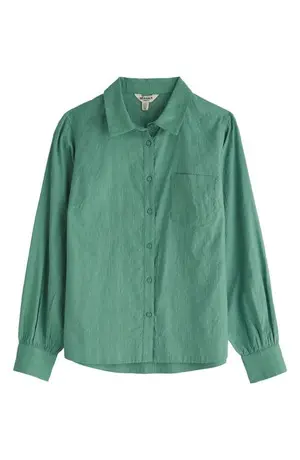 SEASALT CORNWALL Isla Organic Cotton Shirt - Sage Leaf