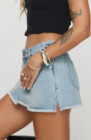 Princess Polly Mitzo Mid-rise Denim Skort