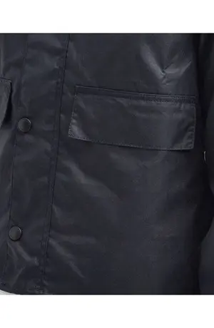 Barbour Spey Slim Waxed Cotton Jacket - Navy