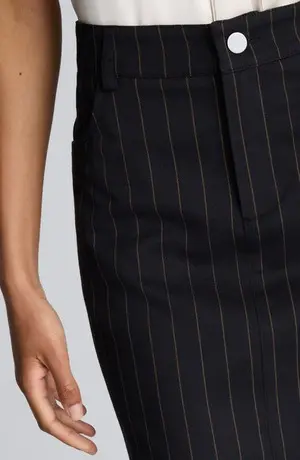 KENNETH COLE Pinstriped Miniskirt