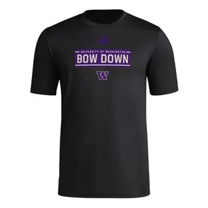 Adidas Washington Huskies Locker Slogan Pre-game T-shirt