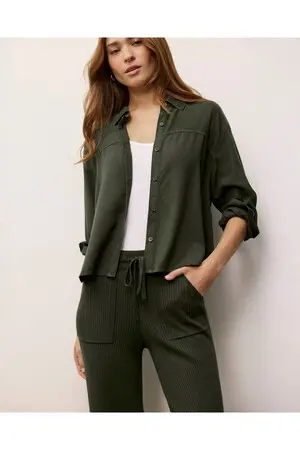 Splendid Joanne Blouse - Green