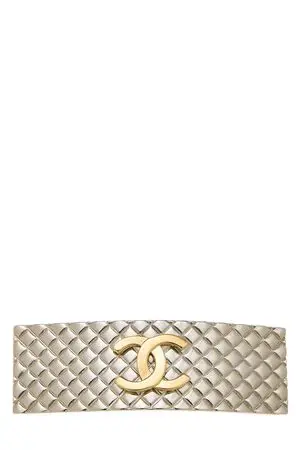 Chanel Cc Barrette - Silver