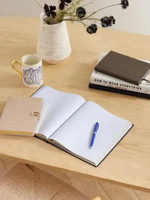 Smythson Portobello Textured-leather Notebook
