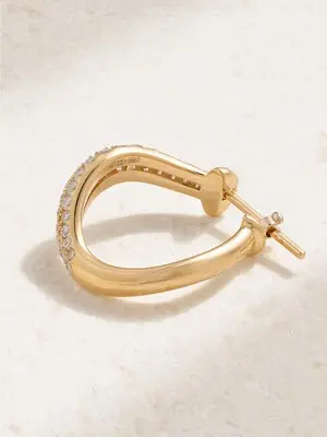 L'ATELIER NAWBAR 18-karat Diamond Hoop Earring