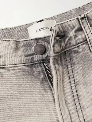 HAIKURE Bonnie High-rise Straight-leg Jeans - Gray