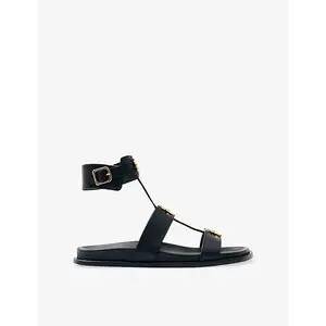 Women's Navy Flat Sandals