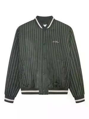 LES DEUX Pinstripe Bomber Jacket