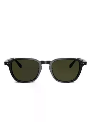 Oliver Spencer Geometric-frame Sunglasses - Black