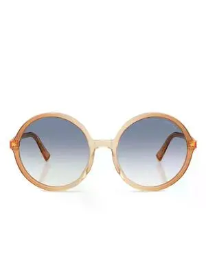 Miu Miu Round-frame Sunglasses - Brown