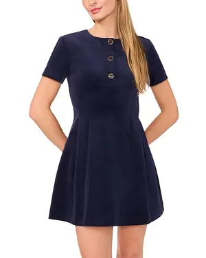 Ted Baker London Cordis Placket Corduroy Mini Dress