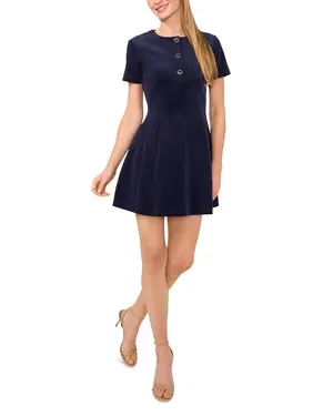 Ted Baker London Cordis Placket Corduroy Mini Dress