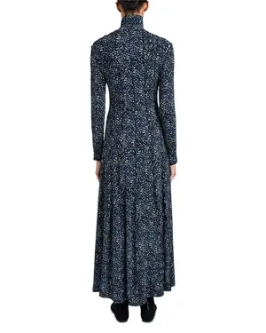 Proenza Schouler White Label Mabel Cheetah Jersey Dress - Navy Multi