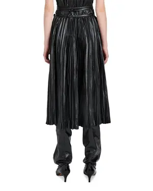 Proenza Schouler White Label Rosalyn Faux Leather Skirt - Black