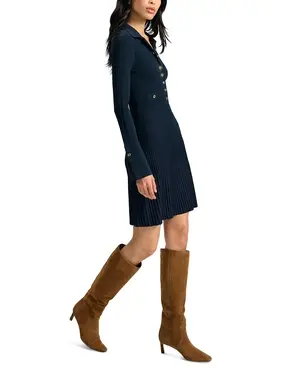 Veronica Beard Slim Sleeve Lauper Dress - Navy