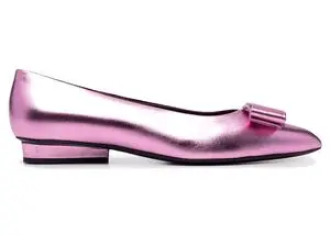 FERRAGAMO Viva Bow-detail Ballerina Sneakers - Pink