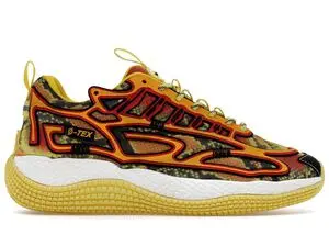 JOHN GEIGER 004 Year Of The Snake Sneakers - Red/yellow/python