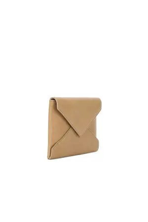 Saint Laurent Passport Case In Tan - Natural Tan