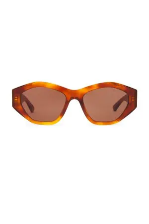 Bottega Veneta Havana Cat Eye Sunglasses