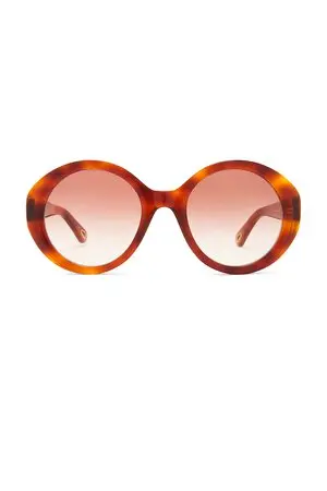 Chloé Marcie Sunglasses - Havana & Brown