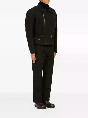 MAISON MARGIELA Belted Asymmetrical Zip Jacket