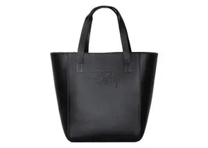 StÜssy X Our Legacy Work Shop Leather Work Tote - Black Leather