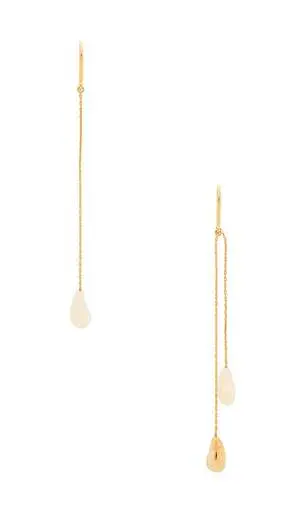 Isabel Marant Asymmetric Dangle Earrings - Ecru