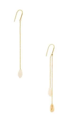 Isabel Marant Étoile Asymmetric Dangle Earrings - Ecru