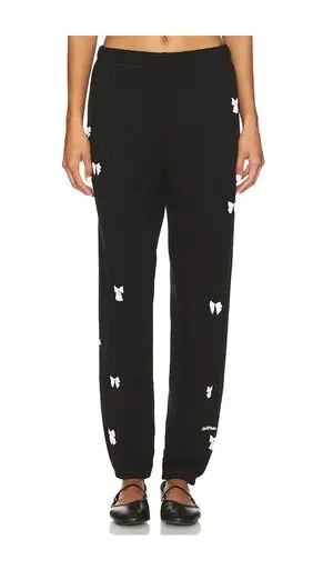 Lauren Moshi Puff Bow Sweatpants