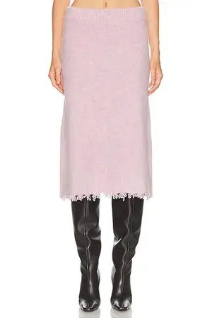 JIL SANDER Midi Skirt With Frayed Hem