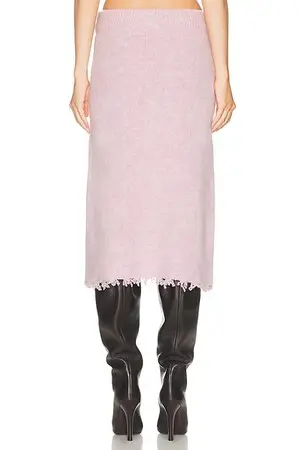 JIL SANDER Midi Skirt With Frayed Hem