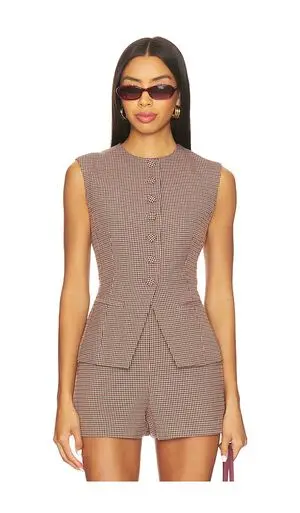 Astr The Label Button Detailed Vests For Women