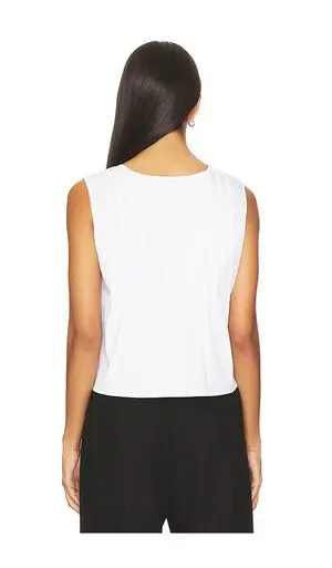 WeWoreWhat Tie Front Flare Top