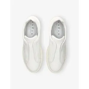 Hogan Fascia Leather Trainers - White