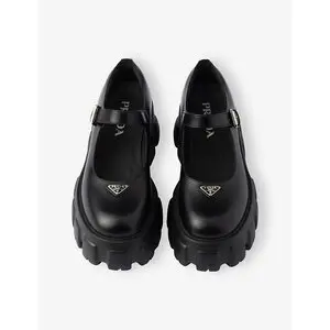 Prada Monolith Leather Loafers