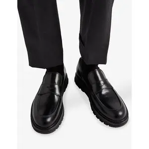 Prada Brushed Leather Loafers