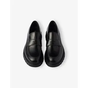 Prada Brushed Leather Loafers