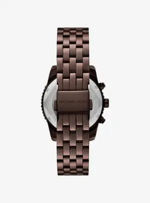Michael Kors Pave Studded Mini Bryant Watch - Brown