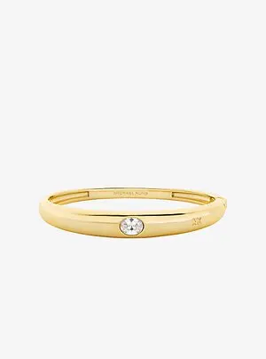 Michael Kors Oval Stone Bangle - Gold