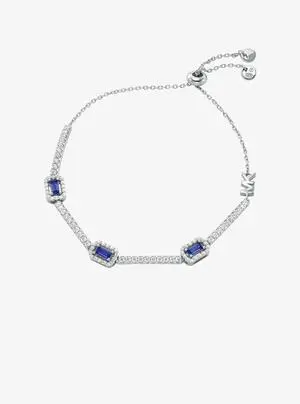 Michael Kors Precious Metal-plated Sterling Pavé Halo Slider Bracelet