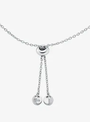 Michael Kors Precious Metal-plated Sterling Pavé Halo Slider Bracelet