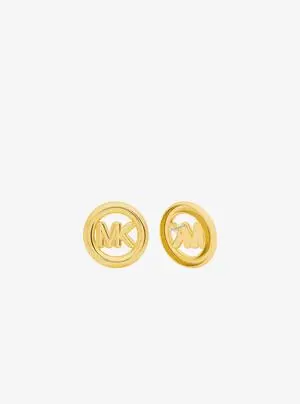 Michael Kors Logo Charm Stud Earrings
